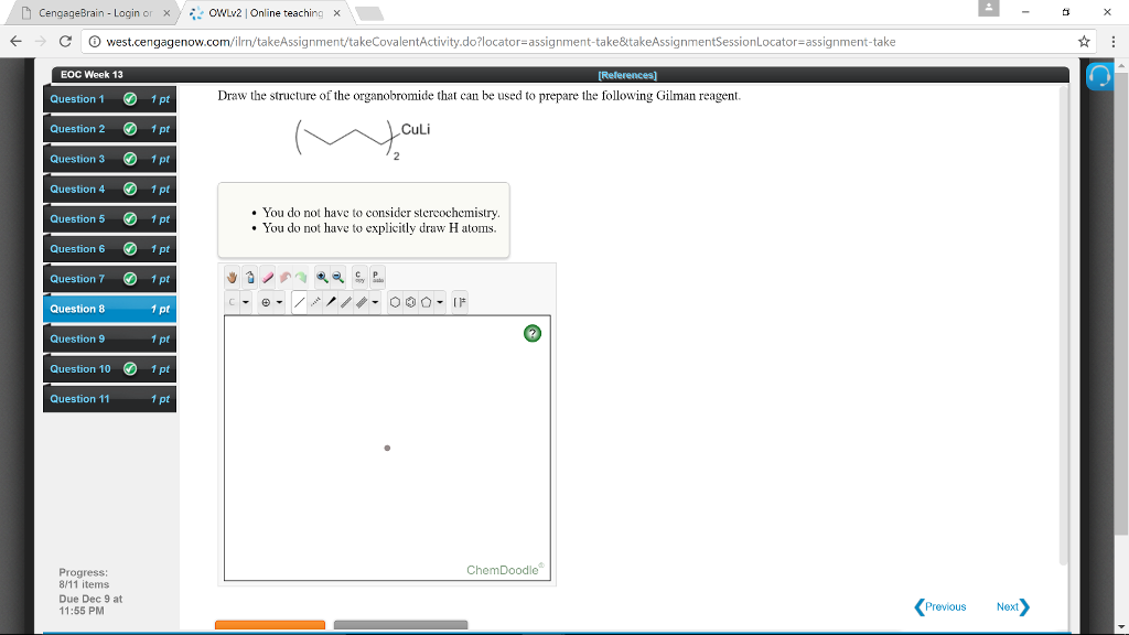 [Solved] Draw the structure of the organobromide t | SolutionInn