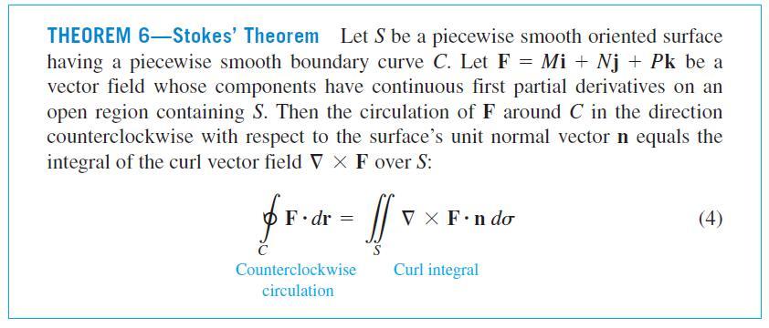 [Solved] Use the surface integral in Stokes Theore | SolutionInn