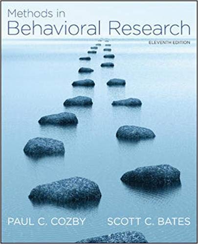 Methods in Behavioral Research - 11th Edition | Solutioninn.com