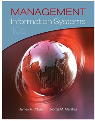 Management information systems - 10th edition | Solutioninn.com