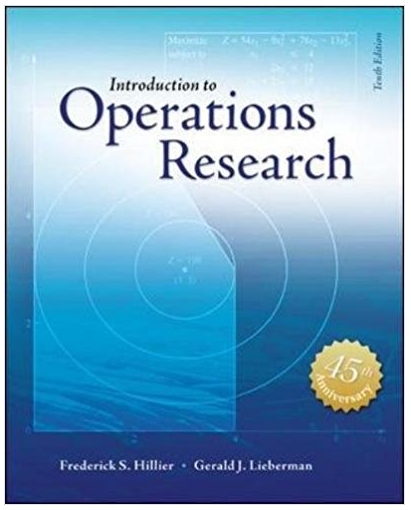 Textbook Introduction to Operations Research - 10th edition ...