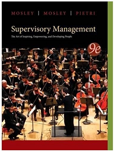 Textbook Supervisory Management The art of ispiring, Empowering and ...