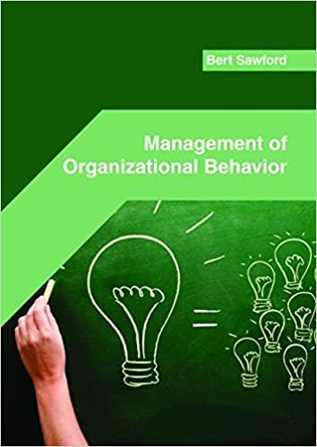 Management of Organizational Behavior - 10th edition | SolutionInn ...