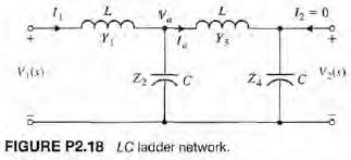[Solved] An LC ladder network is shown in Figure P | SolutionInn