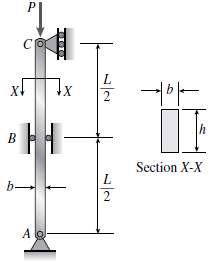 [Solved] A rectangular column with cross-sectional | SolutionInn
