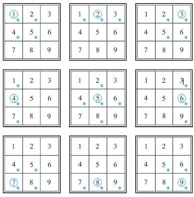 [Solved] Nine squares, each one either black or wh | SolutionInn