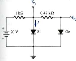 [Solved] Determine Vo1, Vo2, and I for the network | SolutionInn