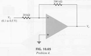 [Solved] What is the range of the output voltage in the circuit of Fig. 10.65 i | SolutionInn