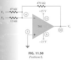 [Solved] Calculate the output voltage for the circ | SolutionInn