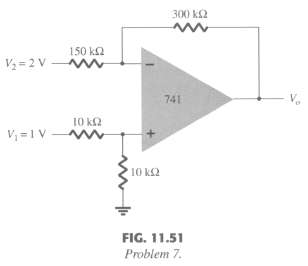 [Solved] Determine the output voltage for the circ | SolutionInn