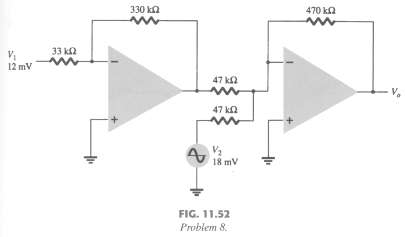 [Solved] Determine the output voltage for the circ | SolutionInn