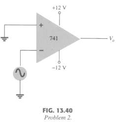 [Solved] Sketch the output waveform for the circui | SolutionInn