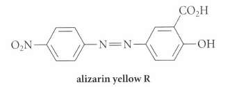[Solved] Alizarin yellow R is an azo dye that chan | SolutionInn