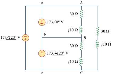 [Solved] For the Î - Î circuit of Fig. | SolutionInn