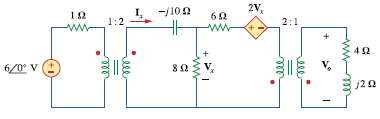 [Solved] Find Ix and Vx in the circuit of Fig. 13. | SolutionInn
