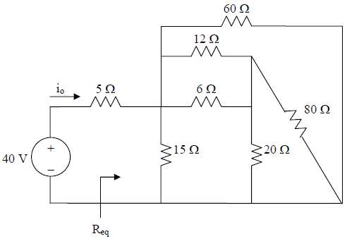 [Solved] Find Req and io in the circuit of Fig. 2. | SolutionInn