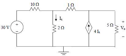 [Solved] Using nodal analysis, determine Vo in the | SolutionInn