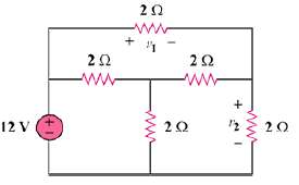 [Solved] Determine v1 and v2 and circuit of Fig. 3 | SolutionInn