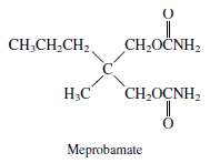 [Solved] The tranquilizing drug meprobamate has th | SolutionInn