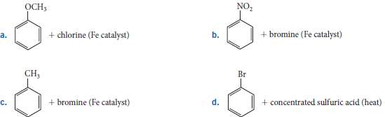 [Solved] For each of the monosubstituted benzenes | SolutionInn