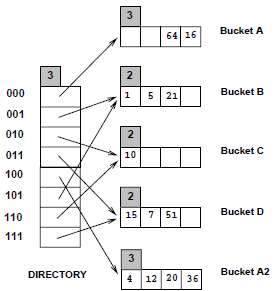 [Solved] Consider the Extendible Hashing index sho | SolutionInn
