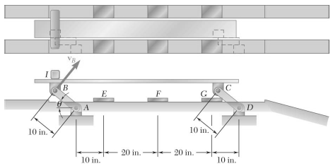 [Solved] The parallel-link mechanism ABCD is used | SolutionInn