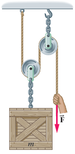 [Solved] The pulley system shown in FIGURE 6-41 is | SolutionInn