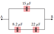 [Solved] Find the equivalent capacitance between p | SolutionInn