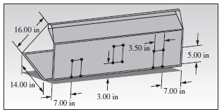 [Solved] A tractor bucket with dimensions is shown | SolutionInn