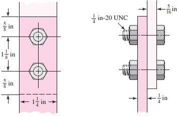 [Solved] The figure shows a bolted lap joint that | SolutionInn