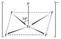 [Solved] The structure of TeF5 2 is Draw a complet | SolutionInn