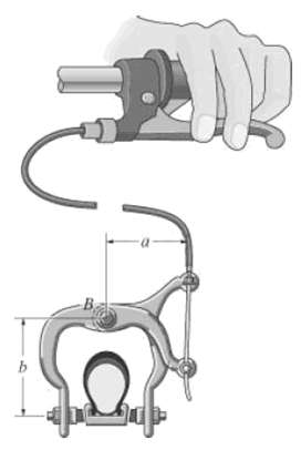 [Solved] By squeezing on the hand brake of the bic | SolutionInn