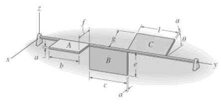 [Solved] Each of the three homogeneous plates weld | SolutionInn