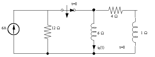 [Solved] Find i0(t) for t > 0 in the network in Fi | SolutionInn