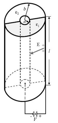 [Solved] A coaxial capacitor consists of two conce | SolutionInn