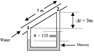 [Solved] Water at 20°C flows upward at 4 m/s i | SolutionInn