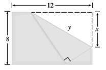 [Solved] The upper right-hand corner of a piece of | SolutionInn