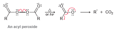 [Solved] When an acyl peroxide undergoes homolytic | SolutionInn