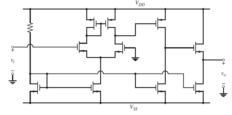 [Solved] Determine the input resistance, voltage g | SolutionInn