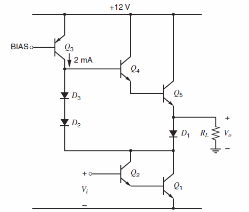[Solved] An all-npn Darlington output stage is sho | SolutionInn
