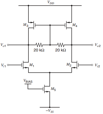 [Solved] A differential amplifier with local CMFB | SolutionInn