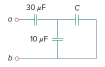 [Solved] The equivalent capacitance at terminals a | SolutionInn