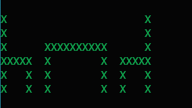 [Solved] Write, compile, and test a class that displays the pattern ...