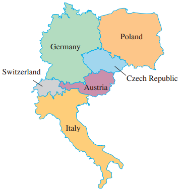 [Solved] Use each map shown. (a) Represent the map | SolutionInn