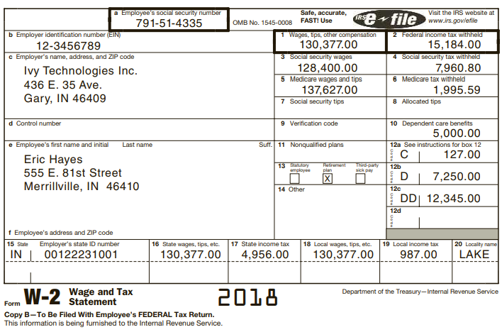 [Solved] Eric, your friend, received his Form W-2 | SolutionInn