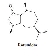 [Solved] Rotundone (margin) is the natural product | SolutionInn
