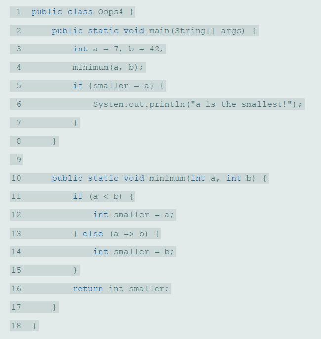 [Solved] The following program contains 7 mistakes | SolutionInn