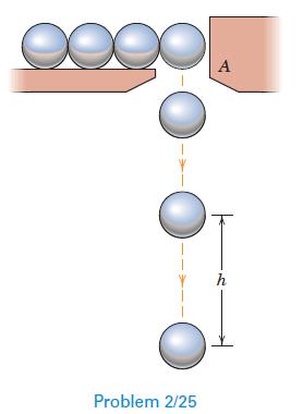 [Solved] Small steel balls fall from rest through | SolutionInn