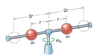 [Solved] The two spheres of equal mass m are able | SolutionInn