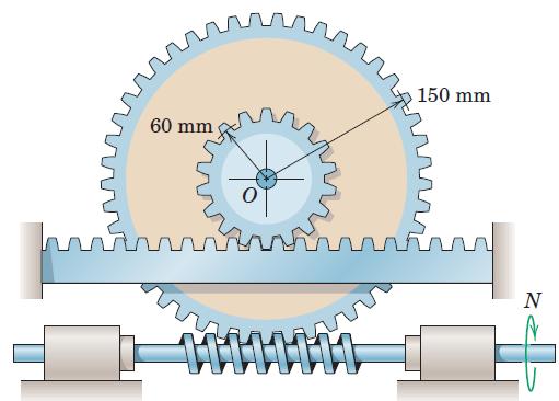 [Solved] The two gears form an integral unit and r | SolutionInn